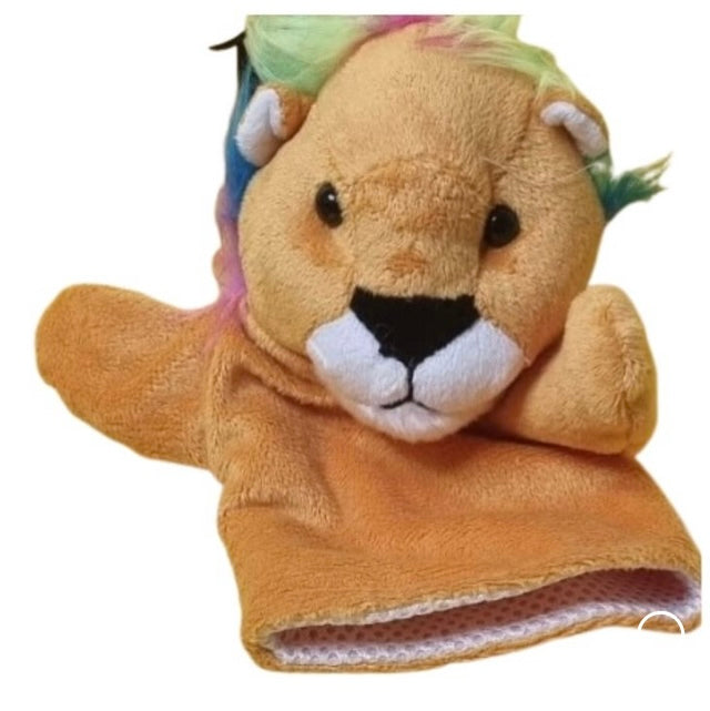 Soft and Furry Lion Hand-Puppet - Bedtime & Travel Toy